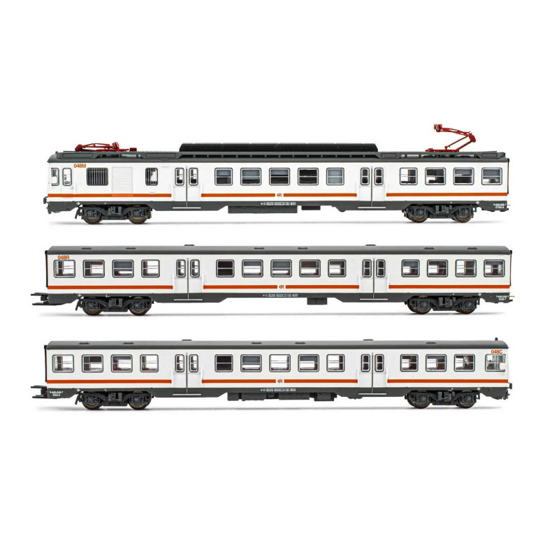 RENFE, 3 unit EMU, class 440, white and orange 'Regionales' livery ...