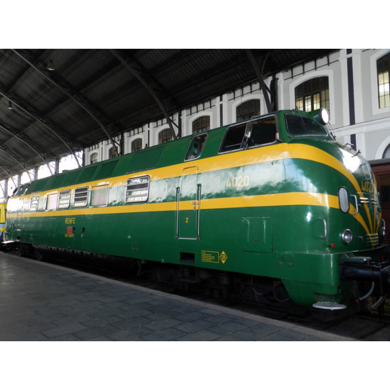 Locomotora diesel RENFE serie 340-020-3. Versión analógica RENFE Ép IV ...